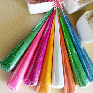 12 Multi Color Ceramic Cone, Indian Lippan Art, Best Color Ceramic Cone ...