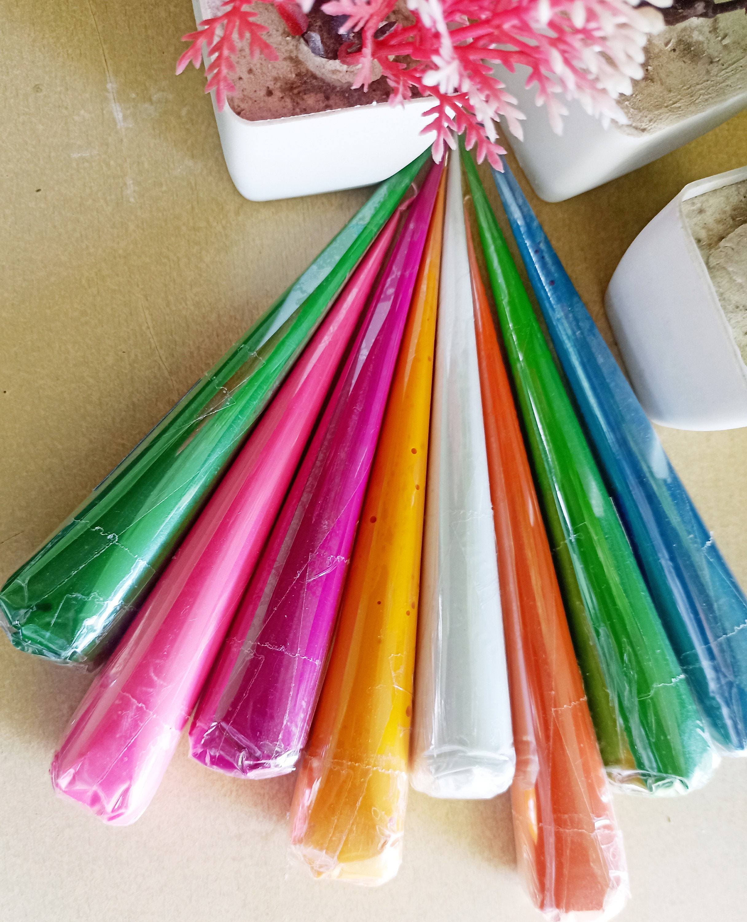 12 Multi Color Ceramic Cone, Indian Lippan Art, Best Color Ceramic Cone ...