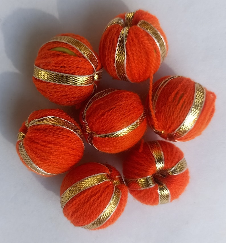 10 Color Handmade Royal Look Rajasthani Gota Patti Lace Balls: Indian ...