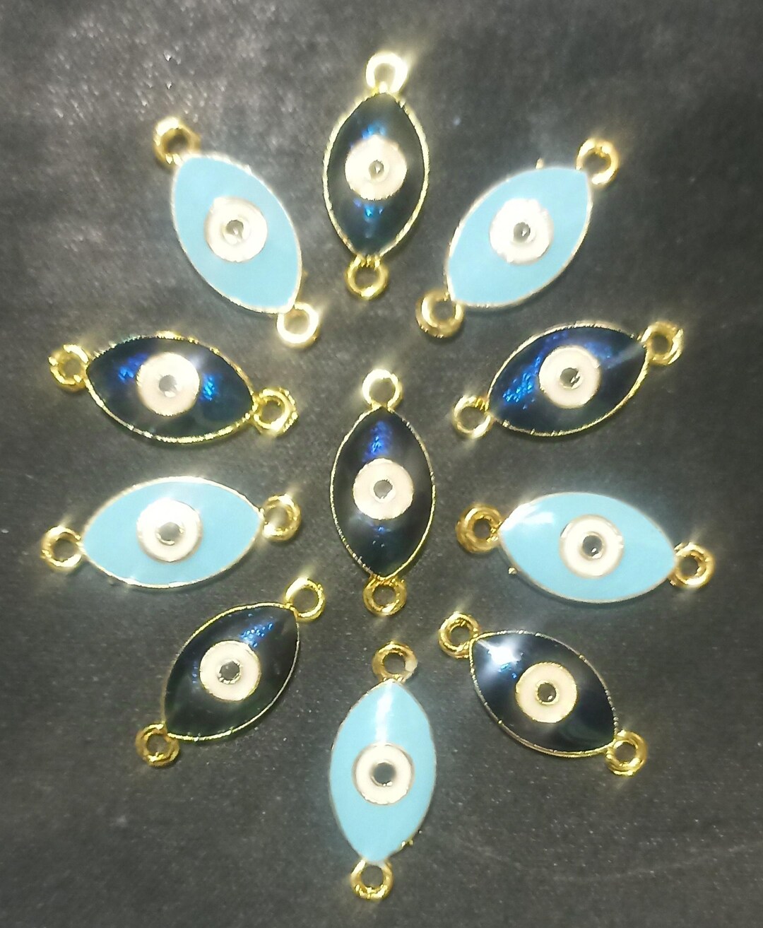 New Fashion Gold Metal Evil Eye Nazar Bracelet Black Thread, Evil Eye ...