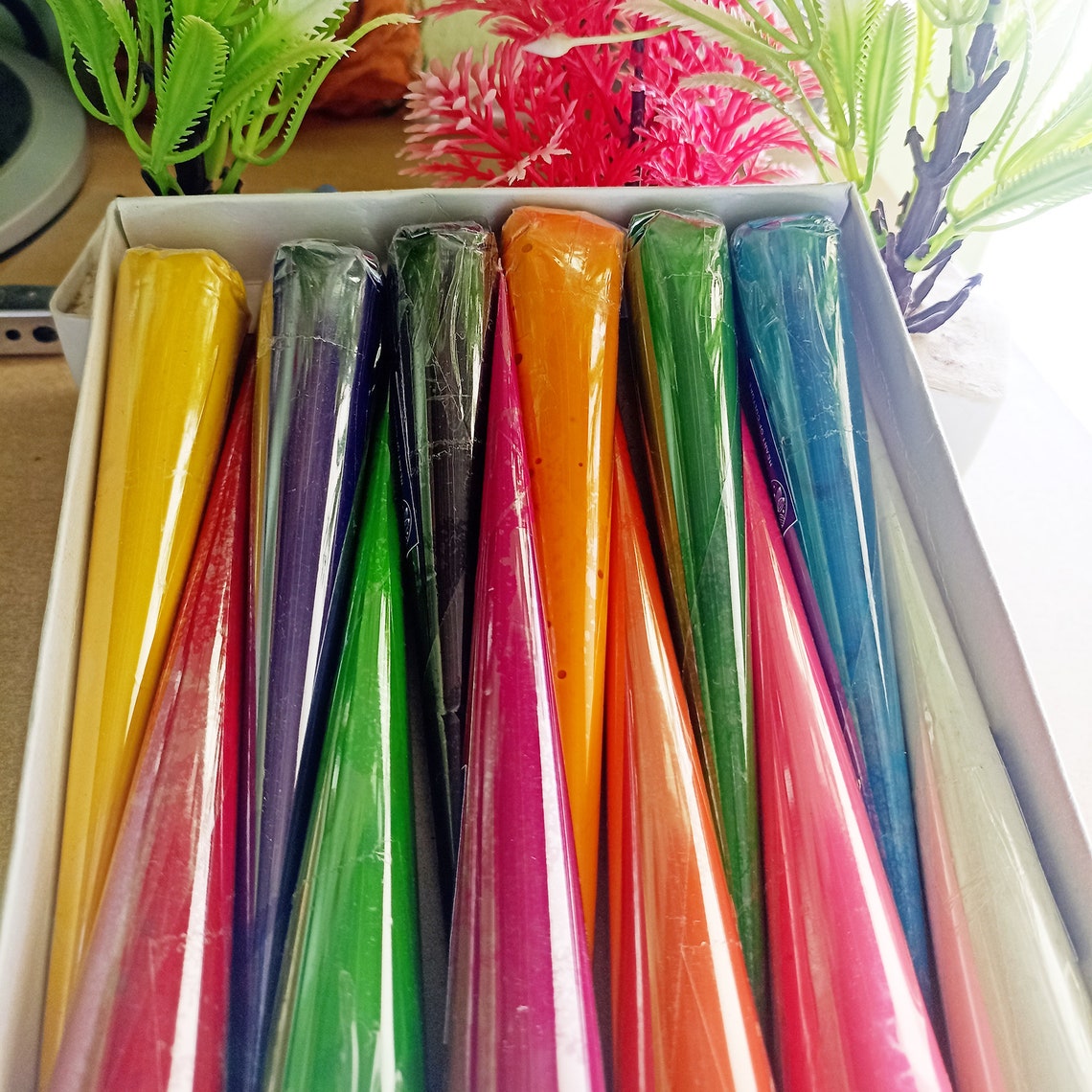 12 Multi Color Ceramic Cone, Indian Lippan Art, Best Color Ceramic Cone ...