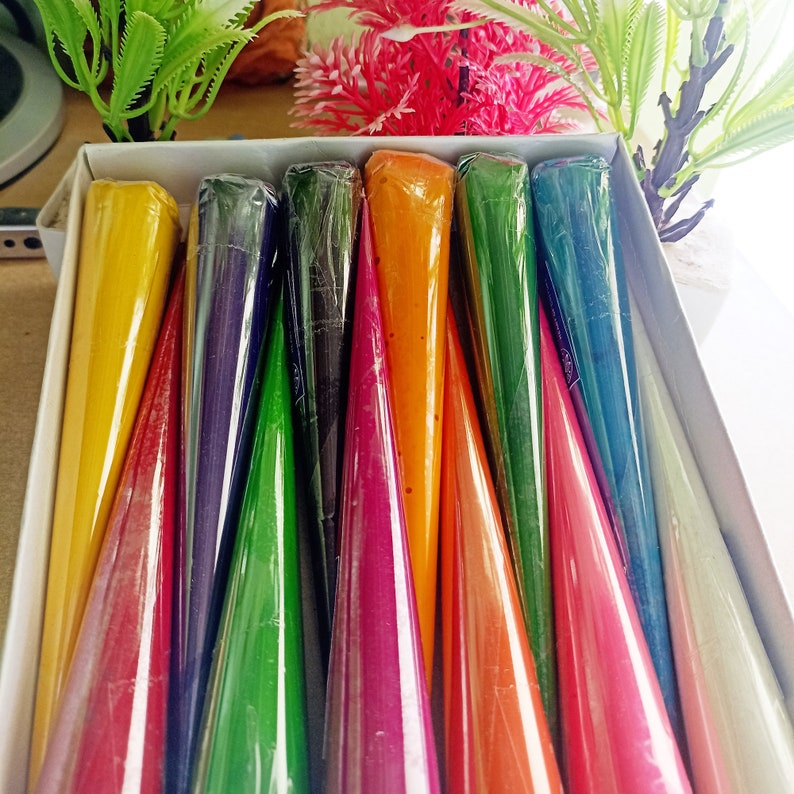 12 Multi Color Ceramic Cone, Indian Lippan Art, Best Color Ceramic Cone ...