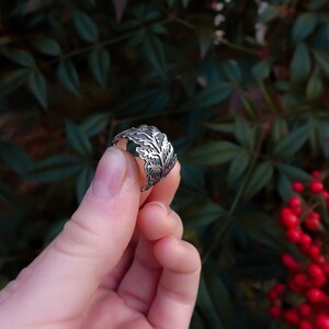 Silver Fern Ring - Etsy
