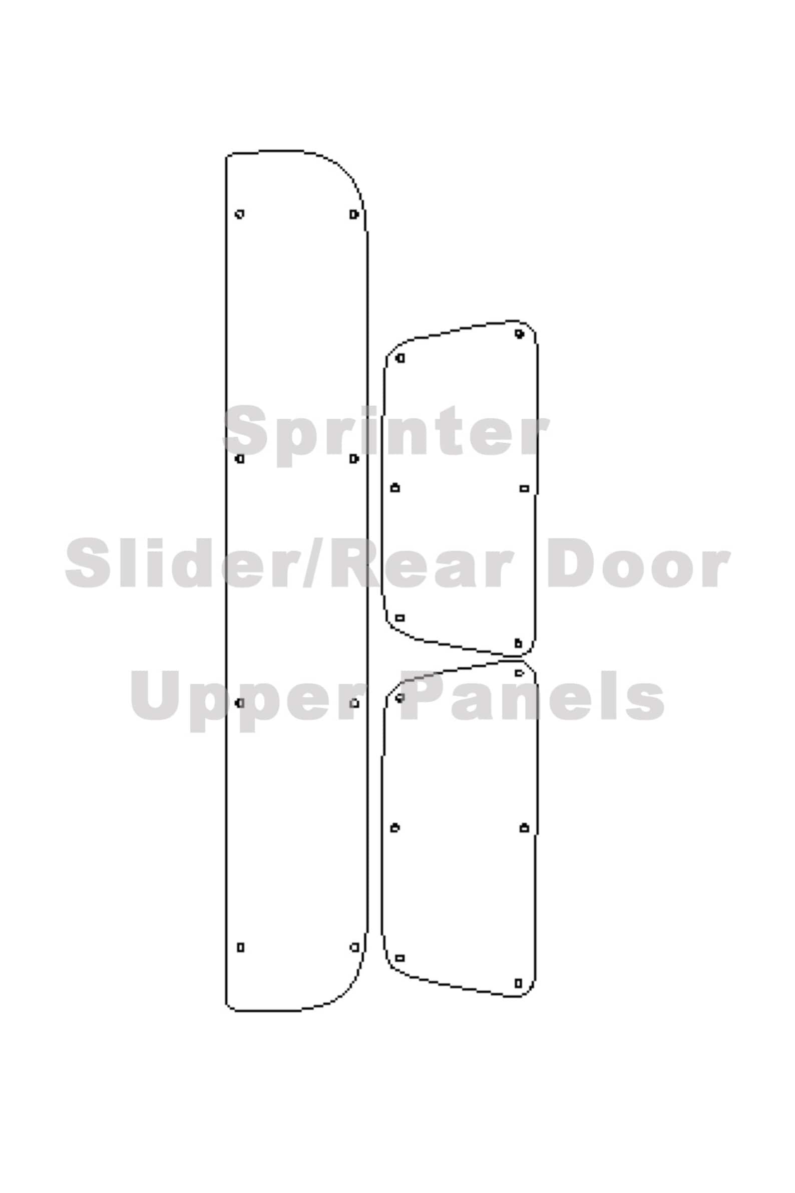 Sprinter Upper Panel CNC Cutting File Download - Etsy
