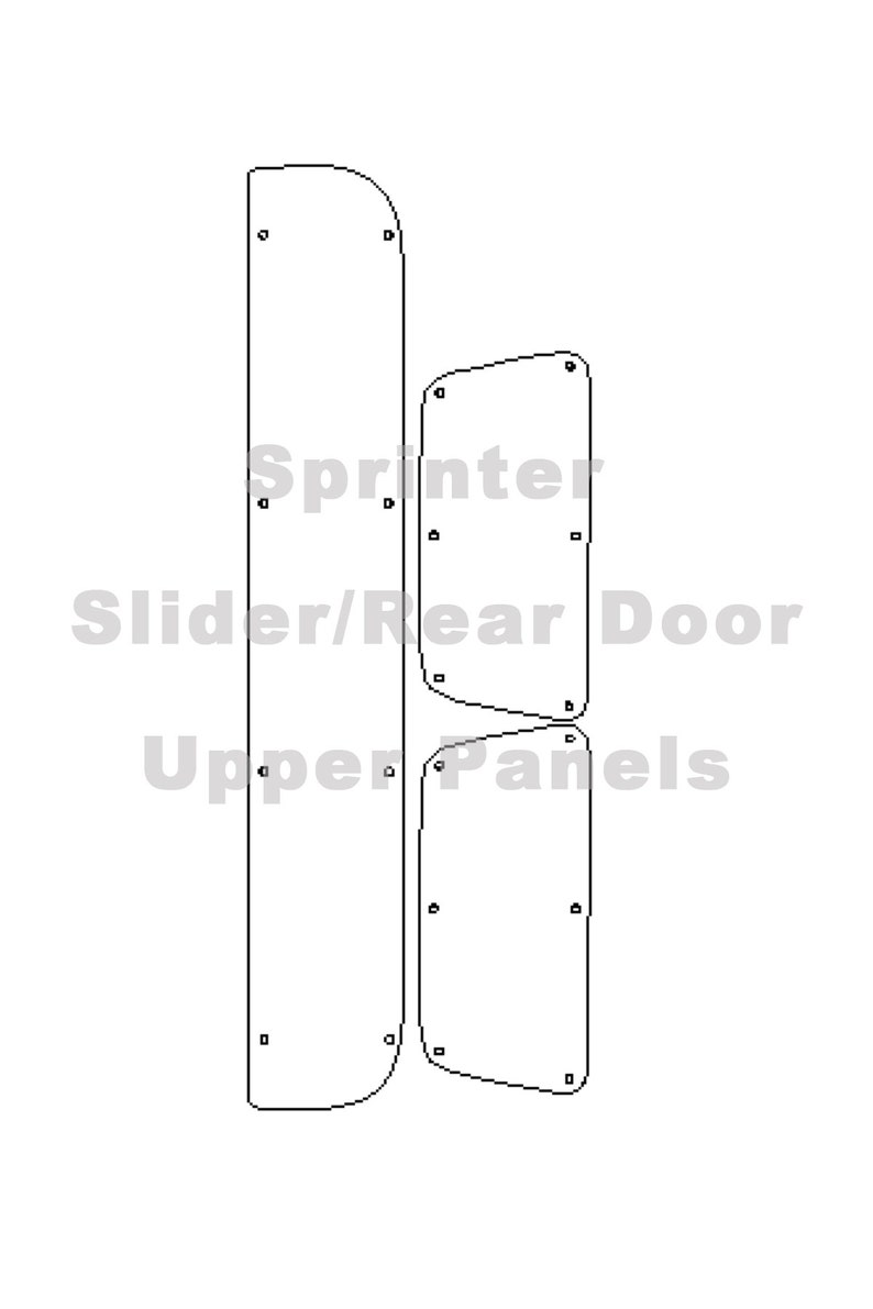 Sprinter Upper Panel CNC Cutting File Download - Etsy