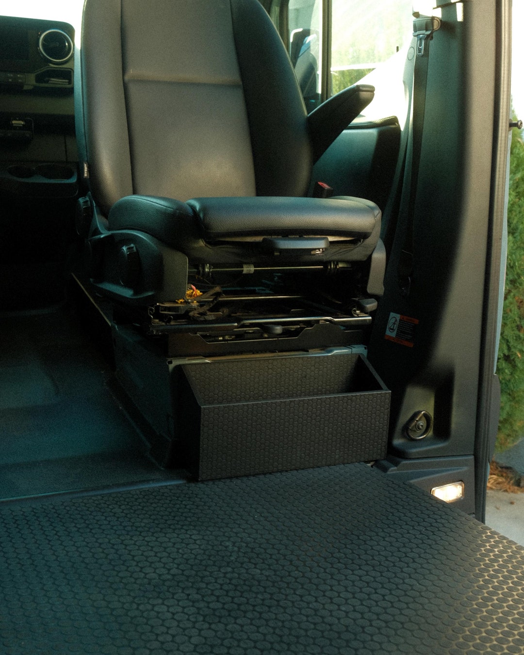 Sprinter Van Storage Accessories Seat Storage Van Organizer All Black ...