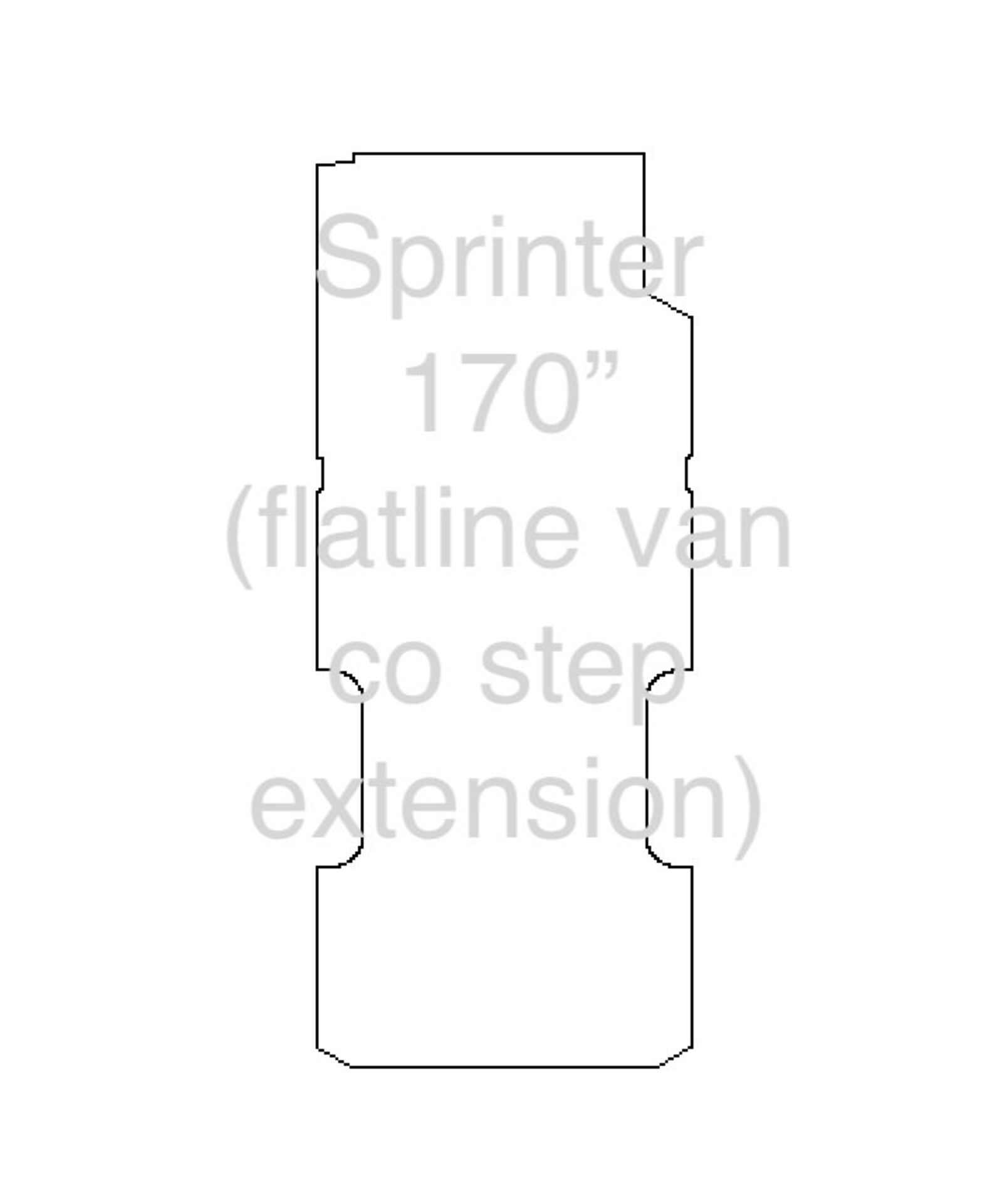 Sprinter Van 170 Subfloor CNC Cutting File Download with Flatline Step ...