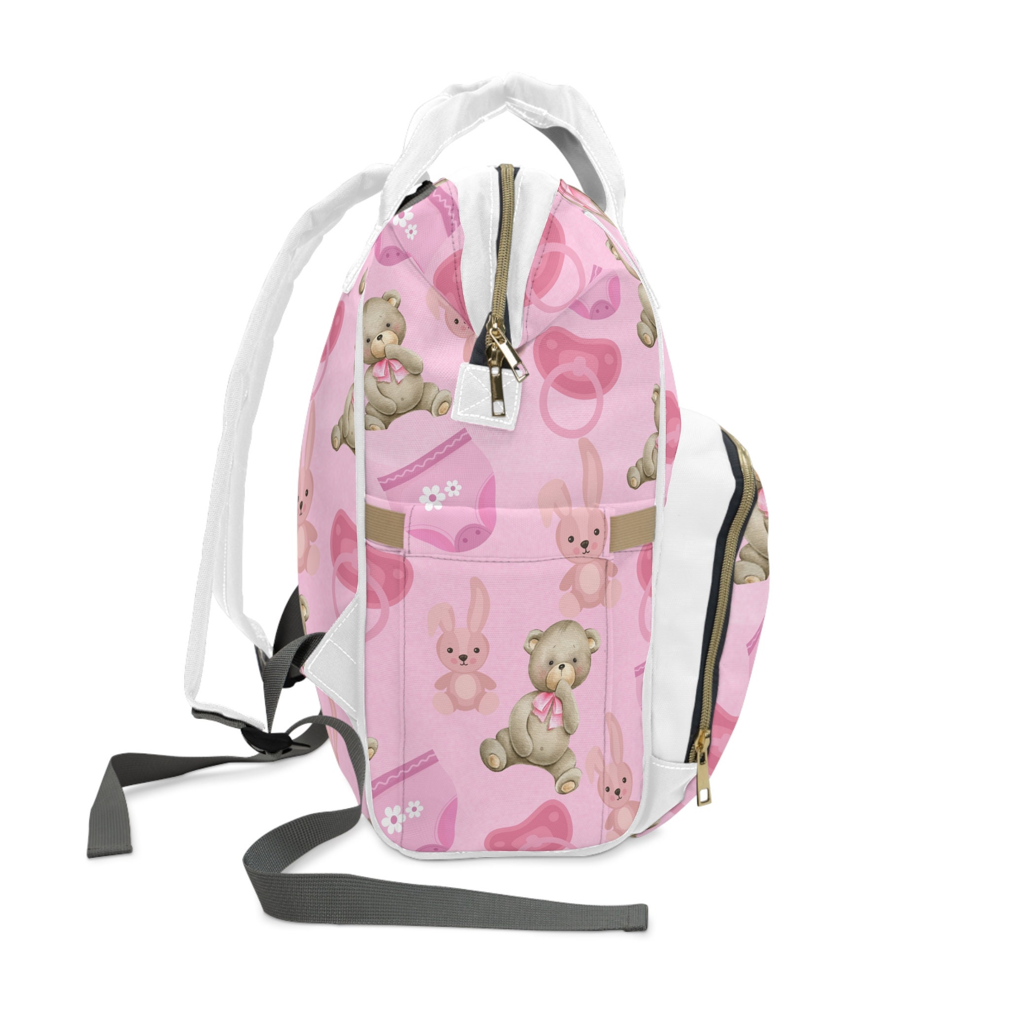 Girl Baby Shower Gif Pink Diaper Bag Backpack Baby Shower - Etsy