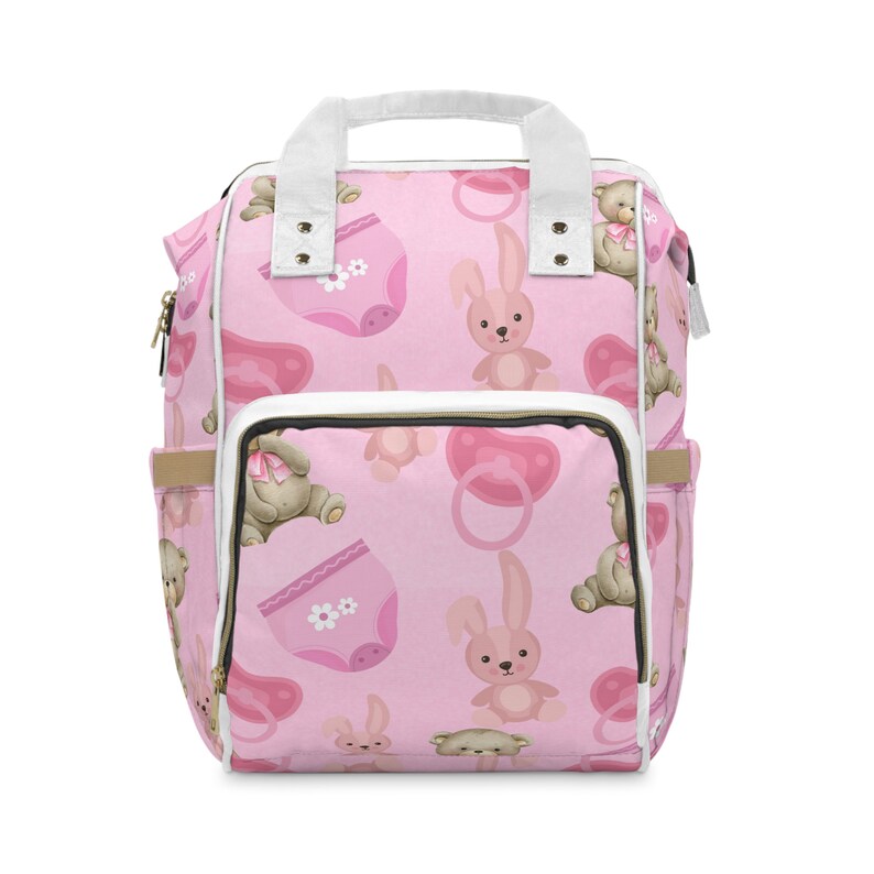 Girl Baby Shower Gif Pink Diaper Bag Backpack Baby Shower - Etsy