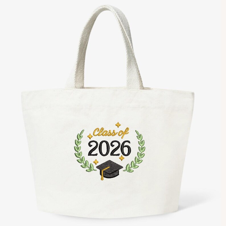 Class of 2026 Embroidery Design, Graduation Stole Embroidery File ...