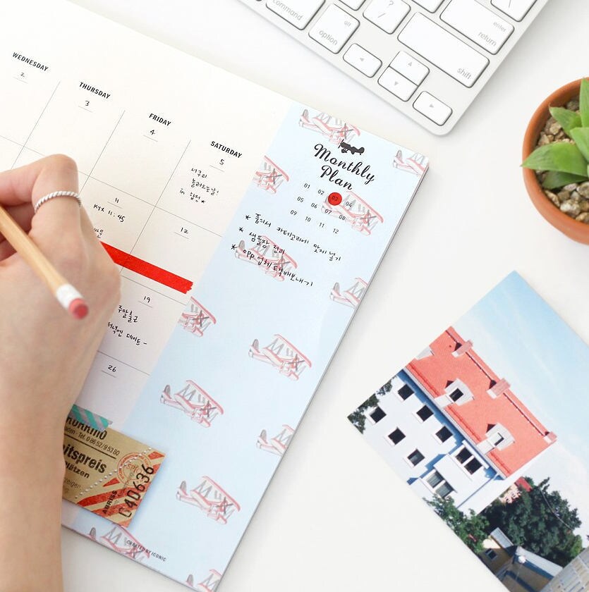 MONTHLY PLANNER NOTEPAD Monthly Schedule Monthly Notepads | Etsy