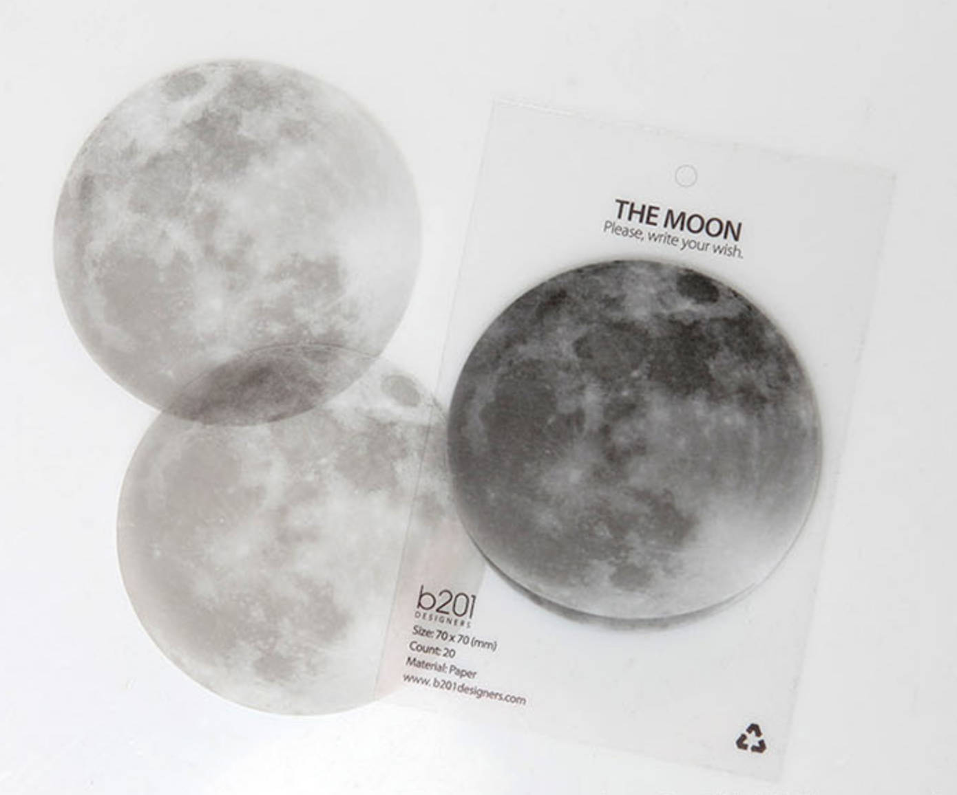 MOON STICKY NOTES Memo Pad Notepad Christmas Gifts | Etsy