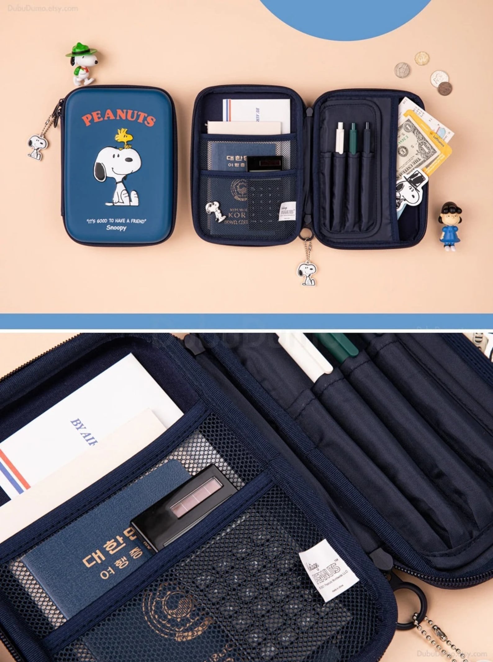 Peanuts Pencil Case / Snoopy Pen Case / Pencil Pouch / Pen - Etsy