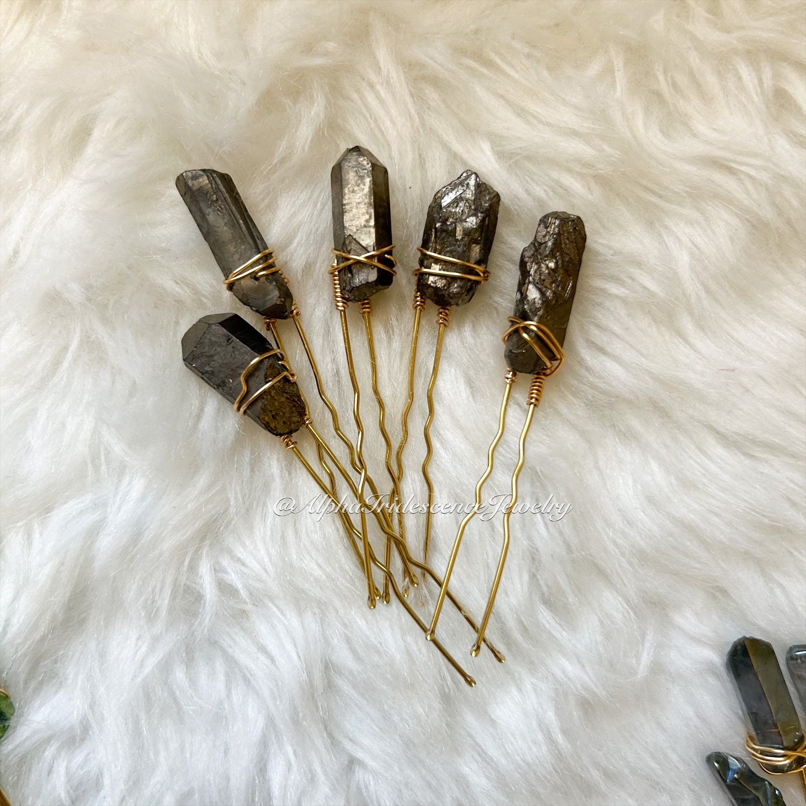 Crystal Hair Pins / Hair Accessories / Quartz - Etsy