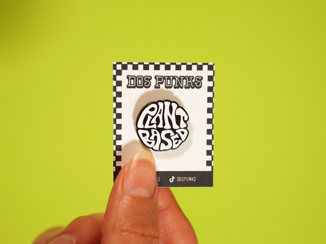 Plant Based Glow in the Dark Enamel Pin Vegan Enamel Pin - Etsy