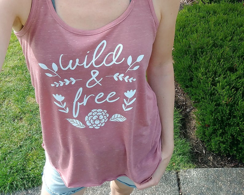 Wild and Free Flowy Tank Top Women Boho Tank Tops for Women - Etsy