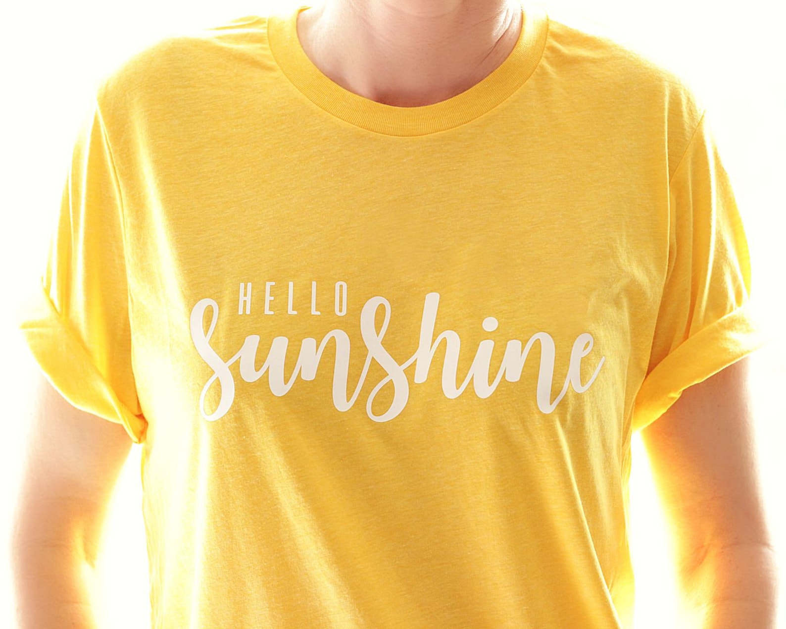 Hello Sunshine Shirt Unisex Yellow Shirt Women Sun Shirt Hello Shirt ...