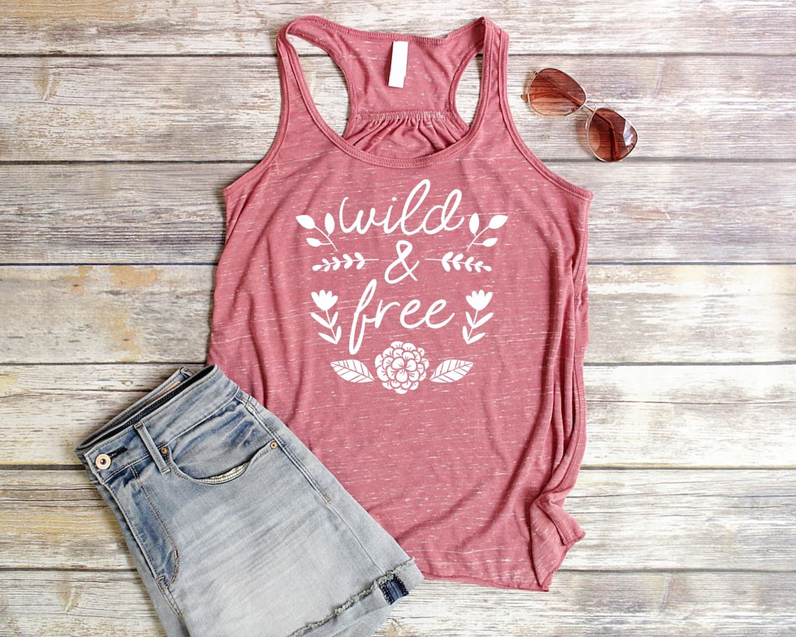 Wild And Free Flowy Tank Top Women Boho Tank Tops for Women | Etsy
