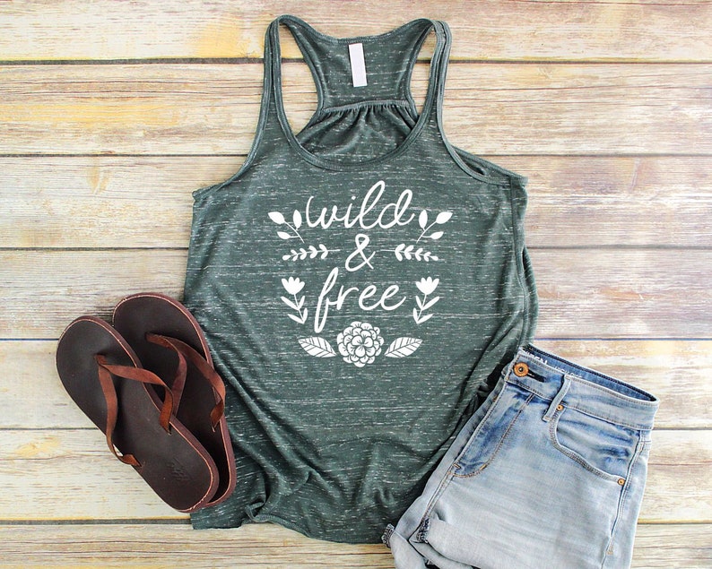 Wild And Free Flowy Tank Top Women Boho Tank Tops for Women | Etsy