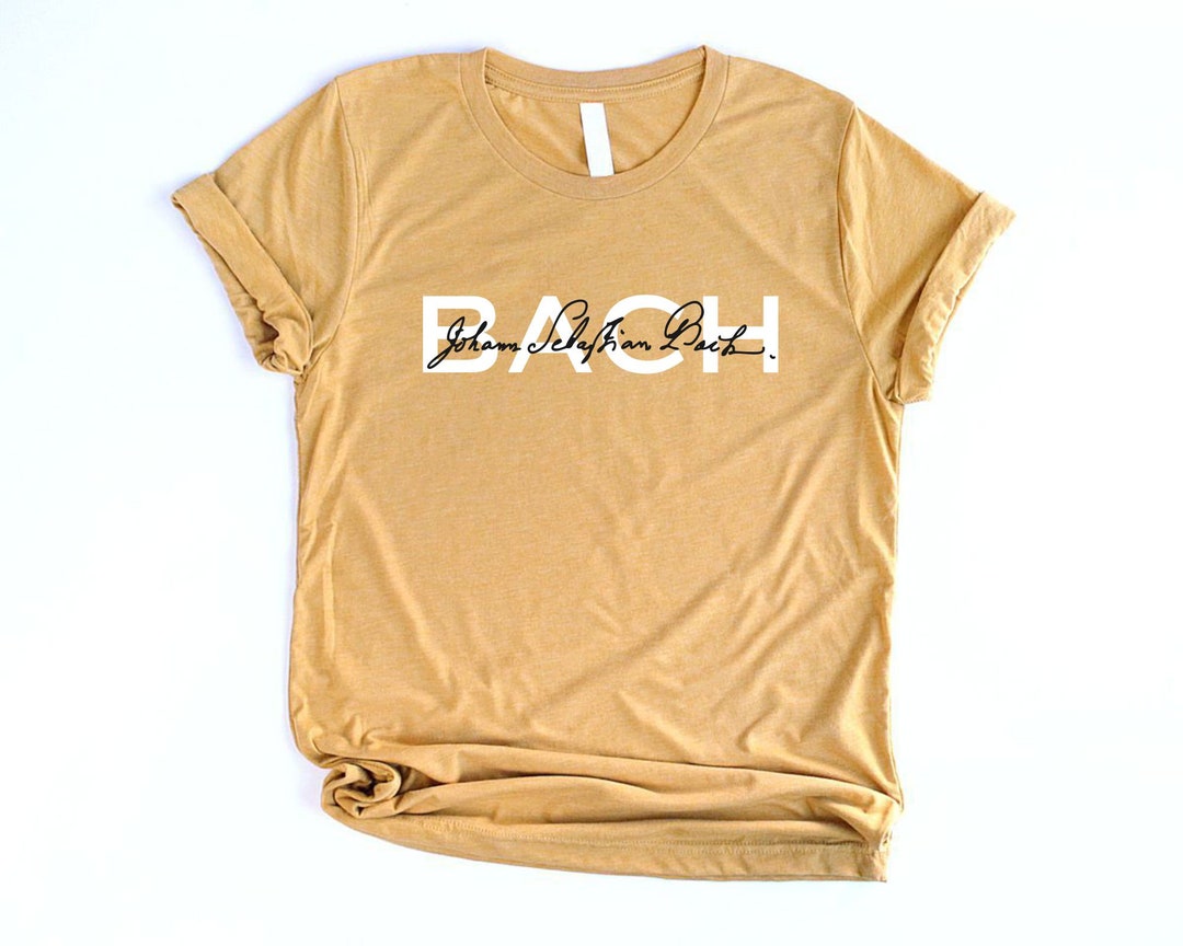 Bach Signature Shirt Unisex Johann Sebastian Bach Klassische Musik ...
