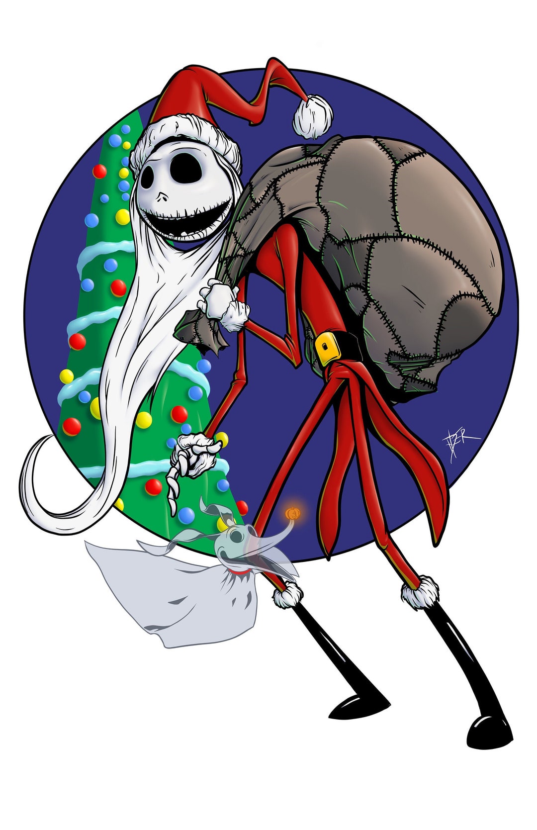 The Nightmare Before Christmas - Jack as Santa - Etsy