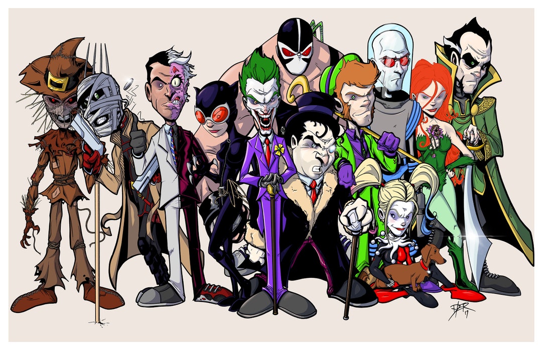 Batman Villains - Etsy