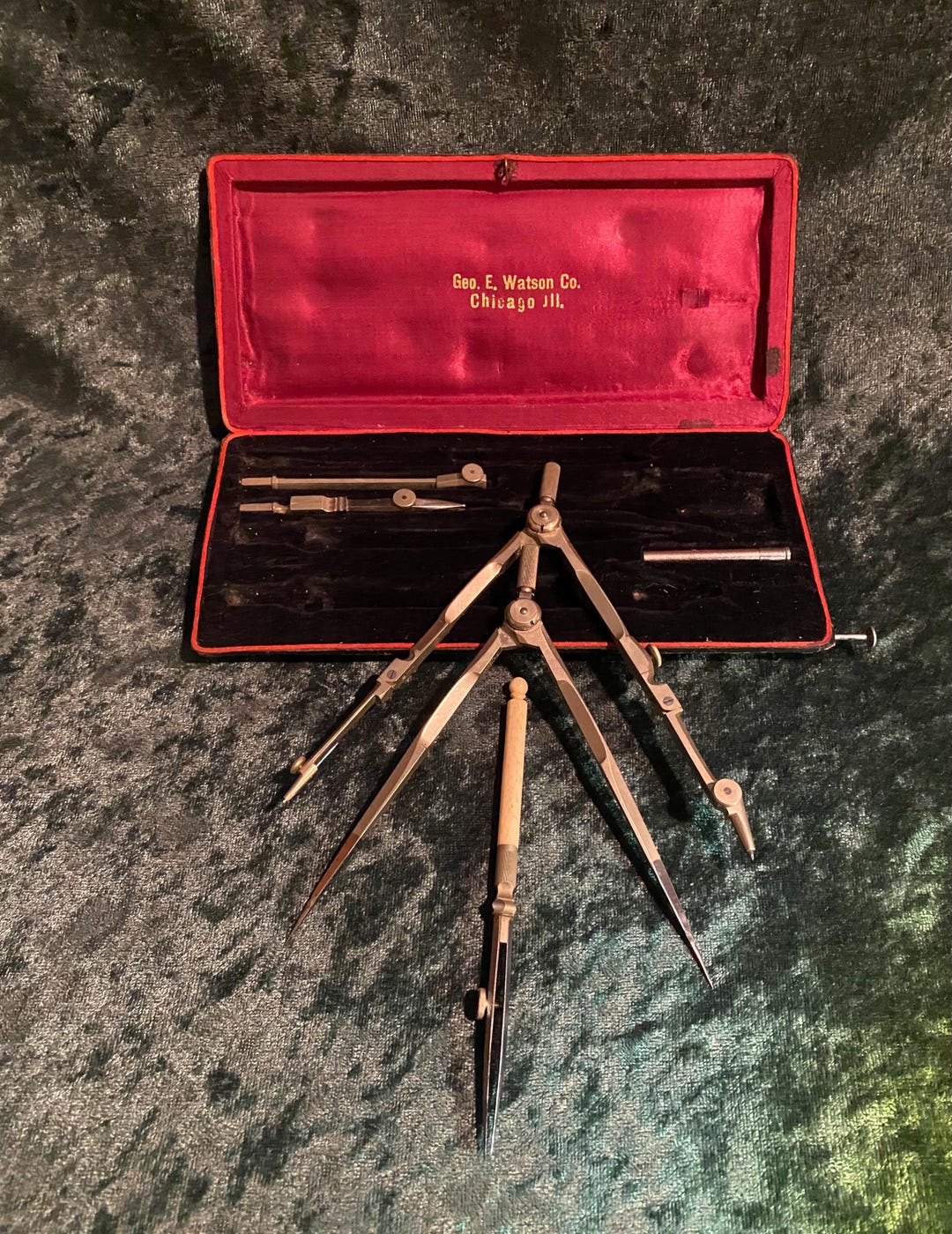 Antique Drafting Set Geo E Watson Co Chicago Illinois - Etsy