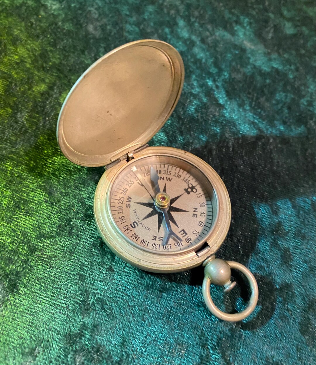 Vintage WW2 U.S. Wittnauer Military Pocket Compass in Hunter Style Case ...