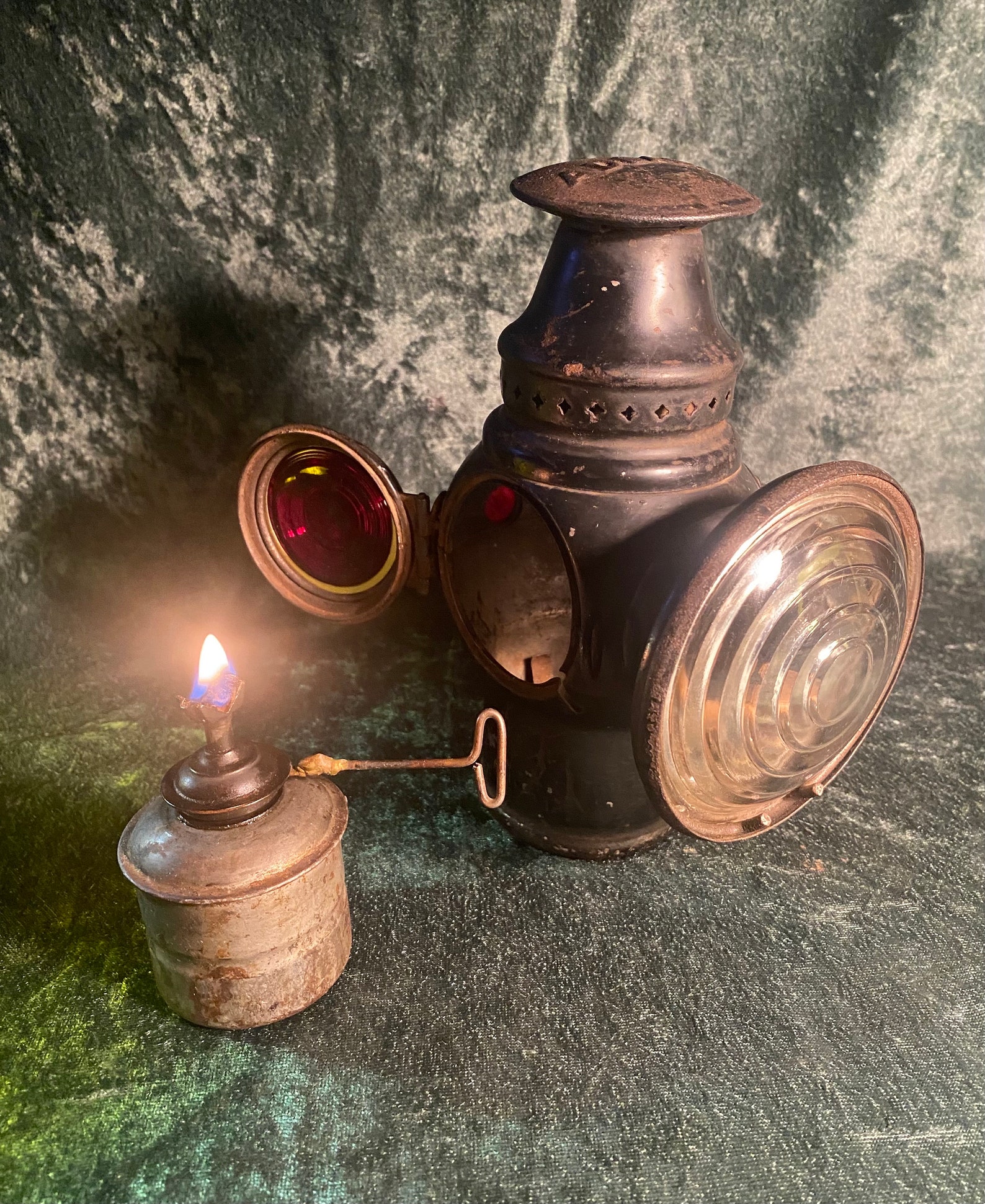 Antique Car Carriage Kerosene Lamp Made by Adlake & Westlake Co Chicago ...