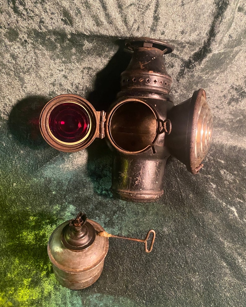 Antique Car Carriage Kerosene Lamp Made by Adlake & Westlake Co Chicago ...