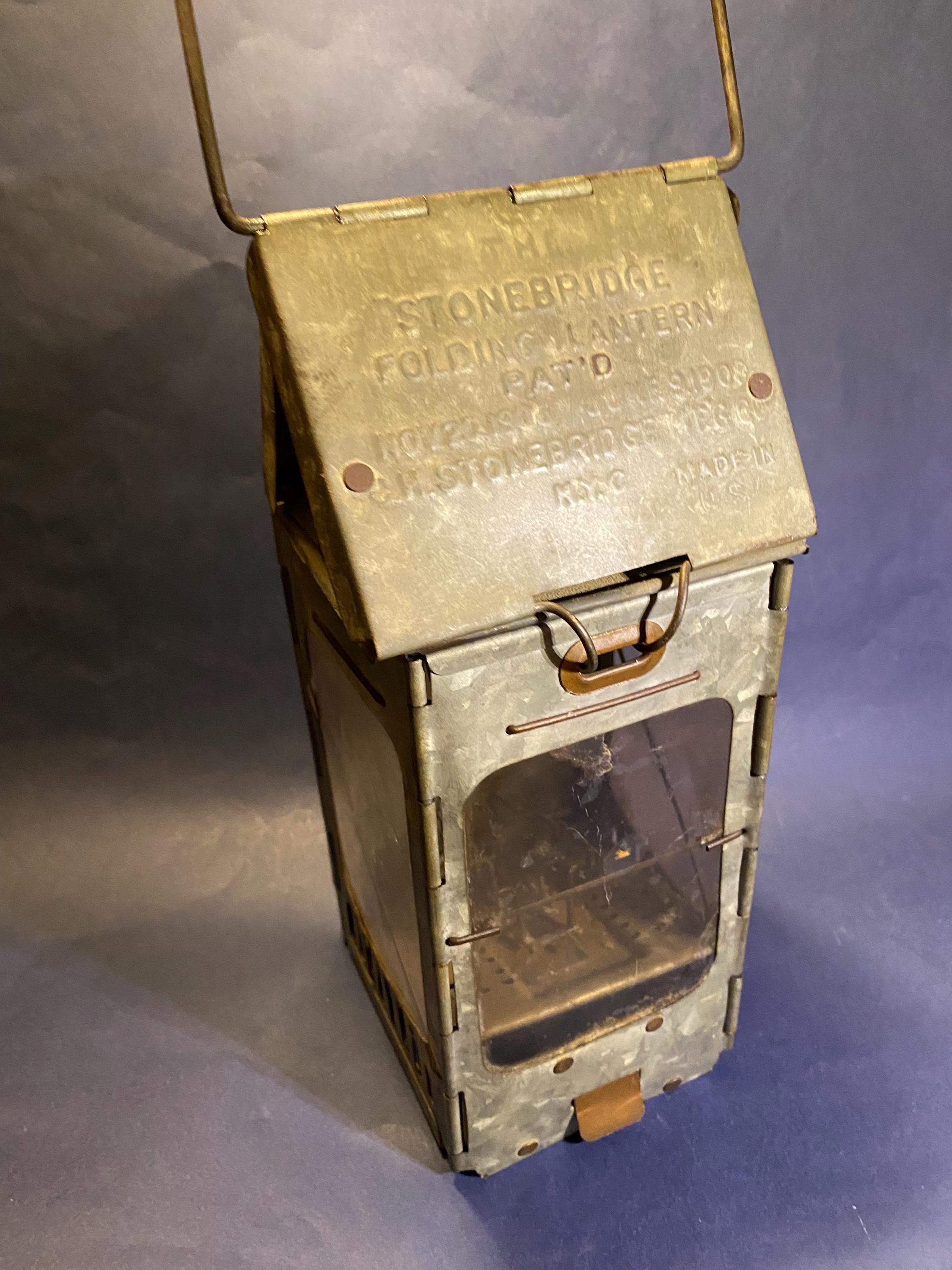 Vintage Stonebridge Folding Lantern Made În USA WW1 Era Pat. 1906 - Etsy