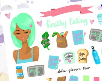 Fitness Workout Diet Walking Sticker For Erin Condren/Happy | Etsy