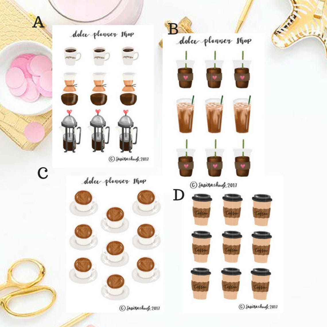 Coffee Time Sticker Happy Planner/passion | Etsy