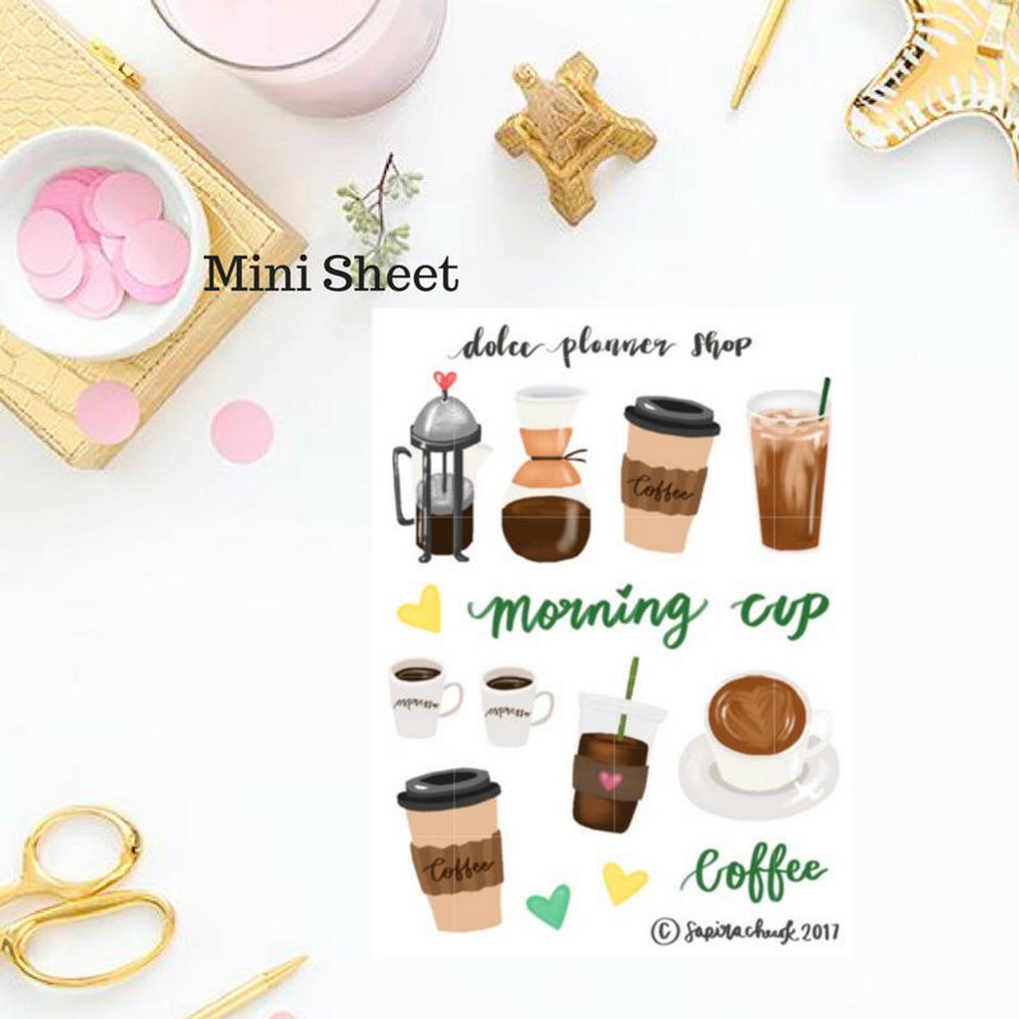 Coffee Time Sticker Happy Planner/passion - Etsy