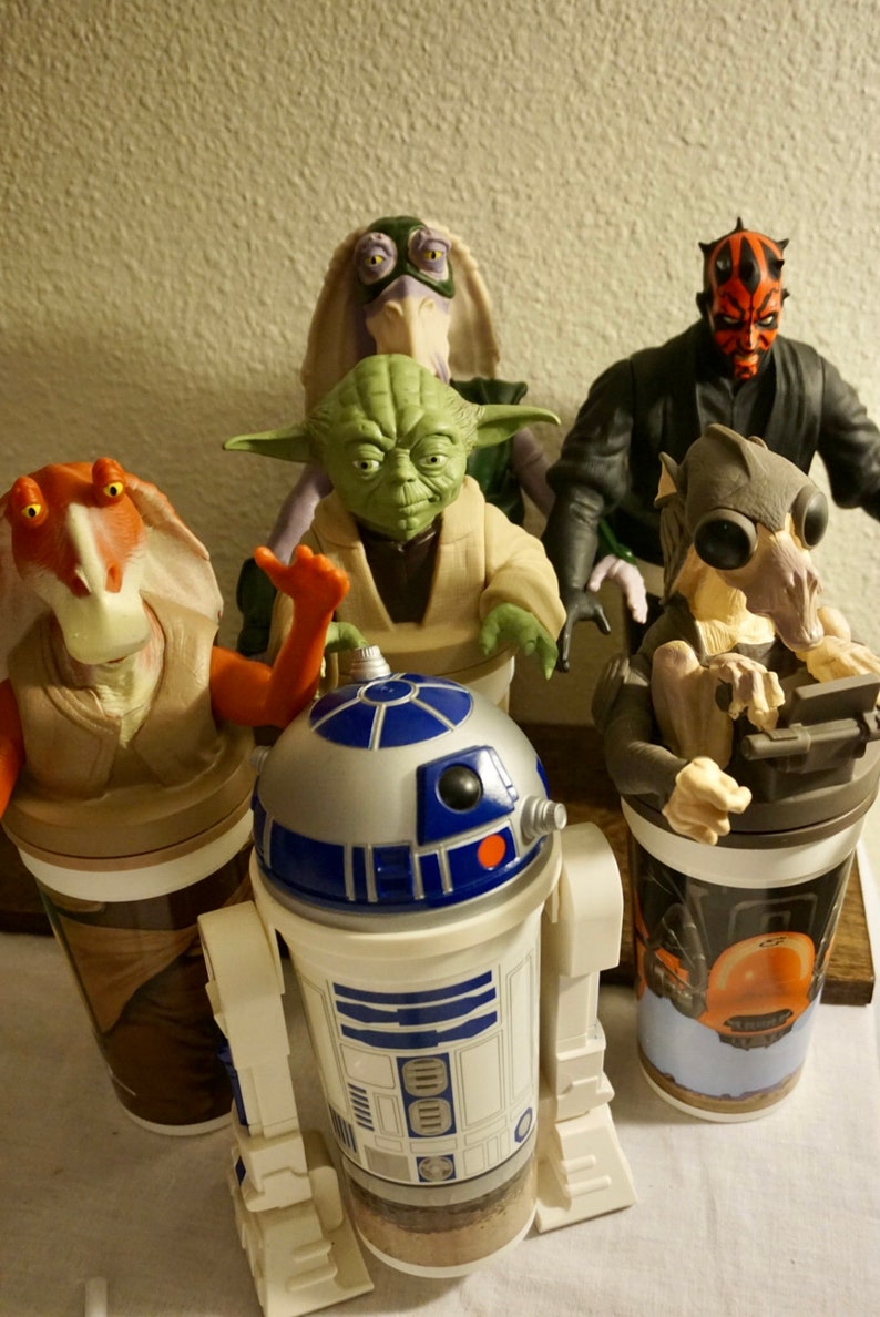 Star Wars Cup Toppers Vintage EACH SOLD SEPARATELY Yoda, Darth Maul ...