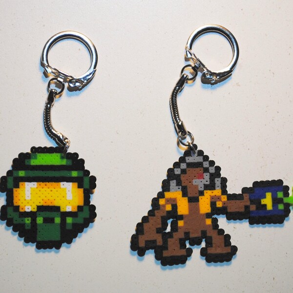 Perler Bead Keychain - Etsy