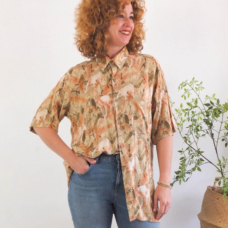 90s Button up Shirt - Etsy