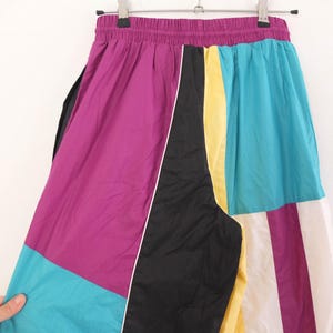 Vintage 90s Color Block Track Pants, Vintage Retro Sport Oversized ...