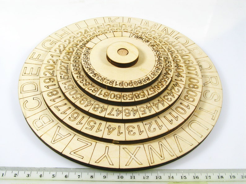 Mexican Army Cipher Wheel Wooden Cipher Wheel Wood Wheel - Etsy