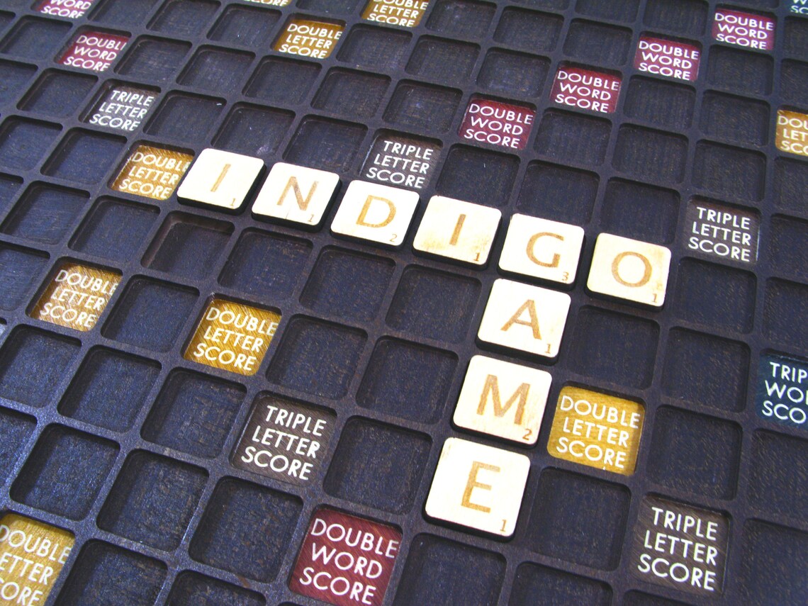 Wooden Scrabble Wood Scrabble Board Games Handmade Scrabble - Etsy