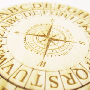 Cypher Wheel Cipher Disk Cipher Puzzle Escape Room Puzzle Cypher Disk ...