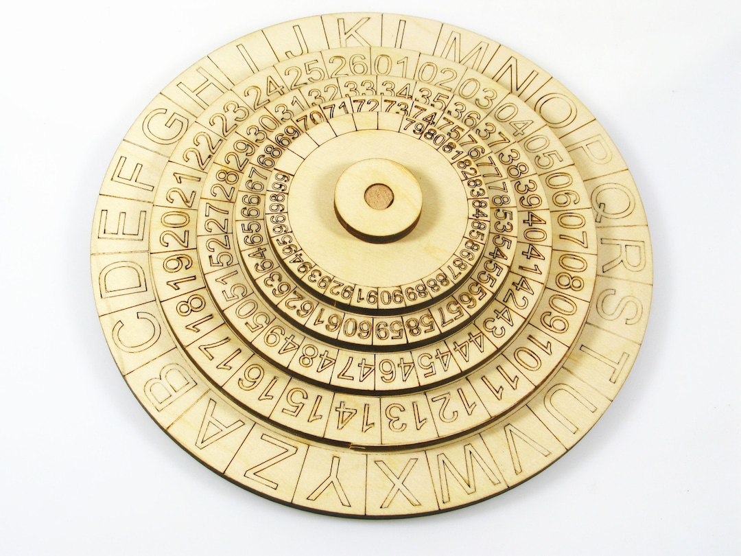 Mexican Army Cipher Wheel Wooden Cipher Wheel Wood Wheel Escape Room ...
