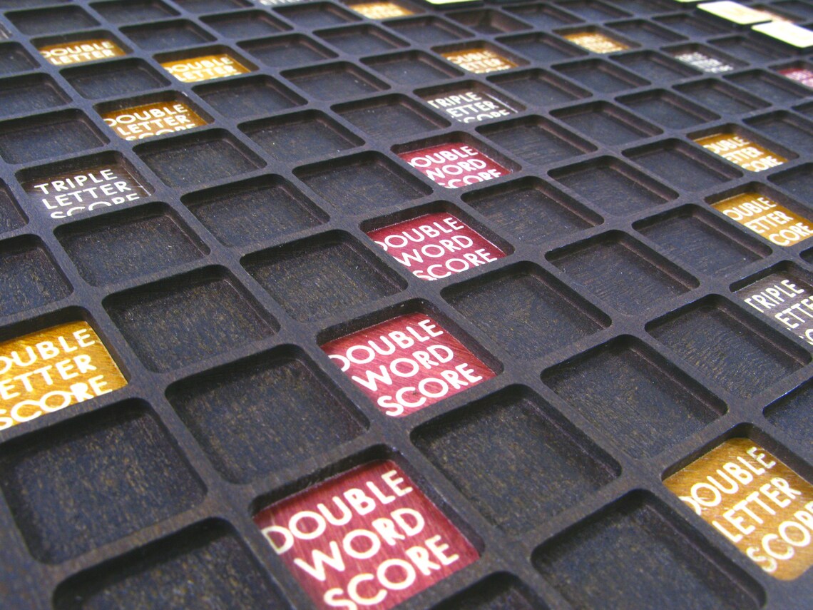 Wooden Scrabble Wood Scrabble Board Games Handmade Scrabble - Etsy