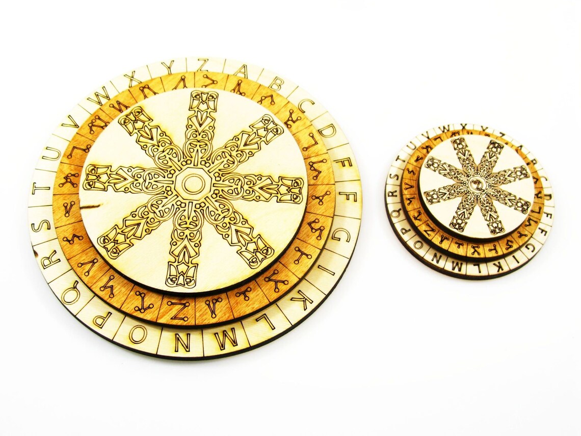 Zodiac Cipher Mini Constellations Cipher Wooden Cipher Wood | Etsy