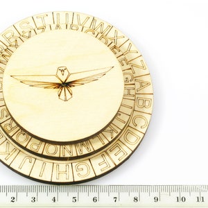 Mini Caesar Cipher Wooden Cipher Wheel Wood Wheel Escape Room Puzzle ...