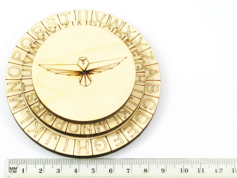 Mini Caesar Cipher Wheel: Alberti Cipher, Code Breaking Tool - Etsy