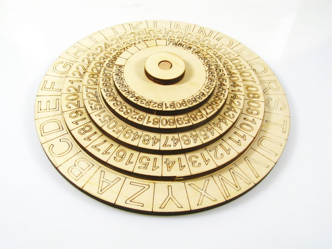 Mexican Army Cipher Wheel Wooden Cipher Wheel Wood Wheel - Etsy