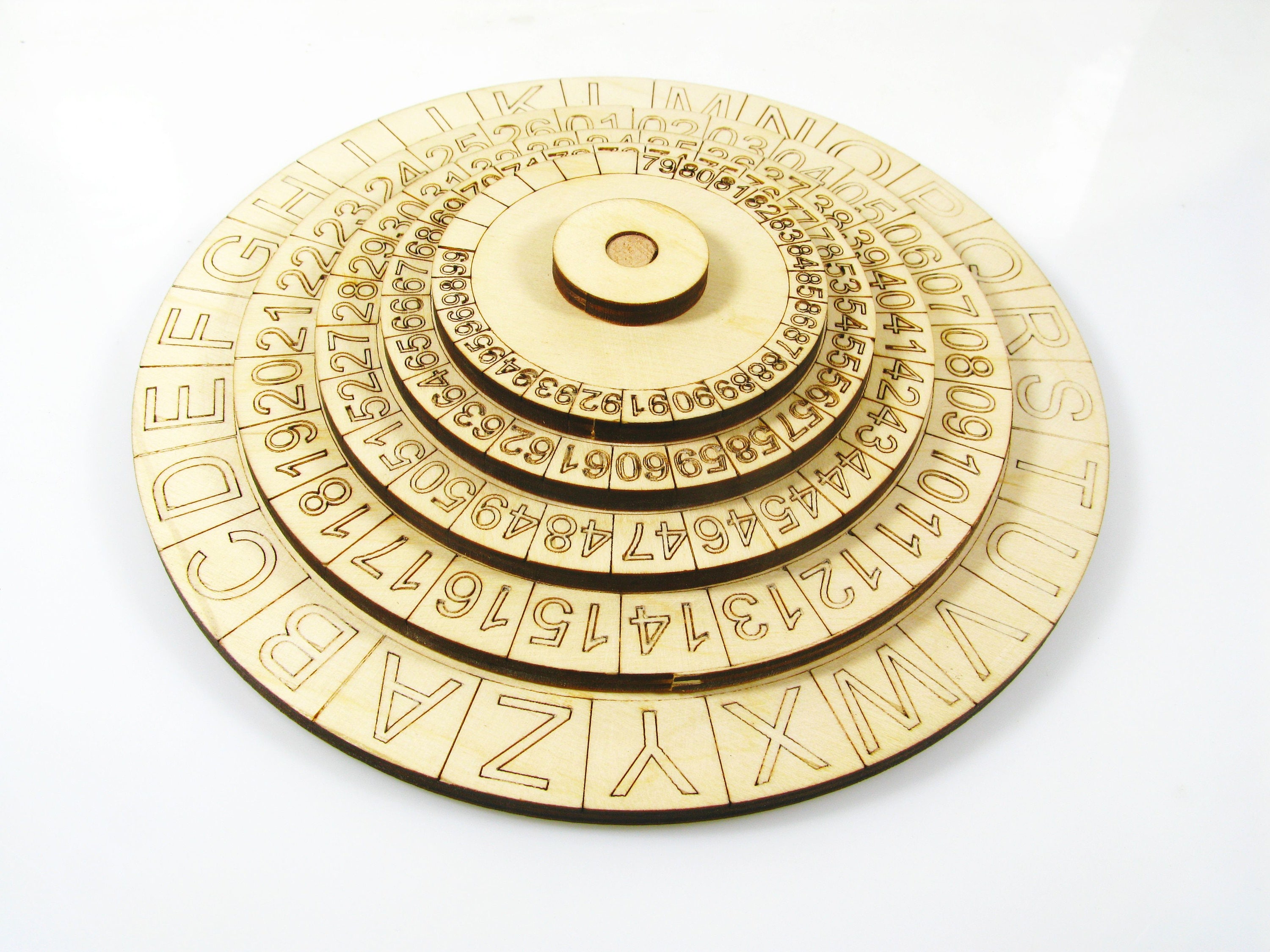 Mexican Army Cipher Wheel Wooden Cipher Wheel Wood Wheel - Etsy