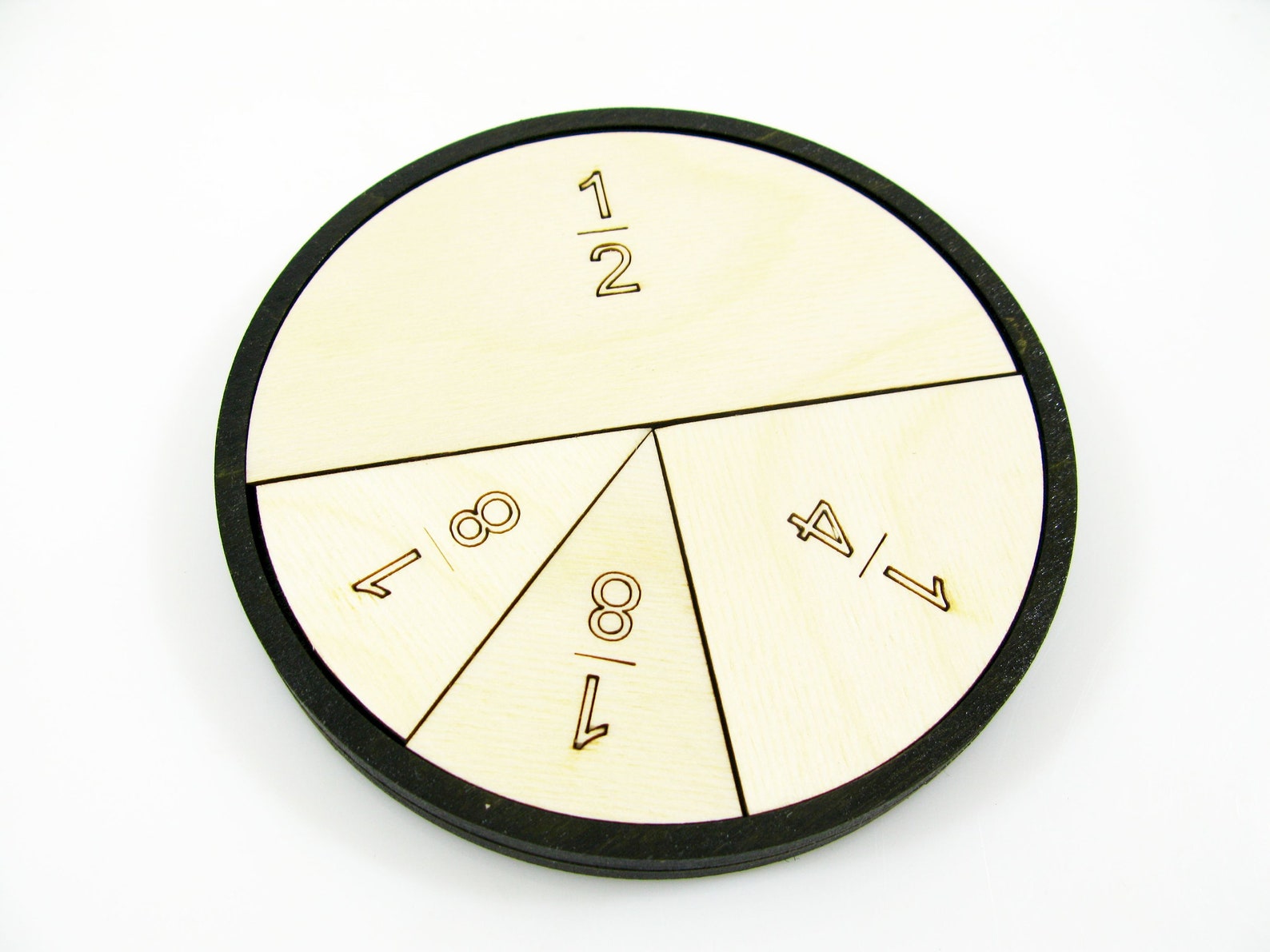 FRACTION CIRCLES Montessori Toys Educational Toys Mathematical | Etsy