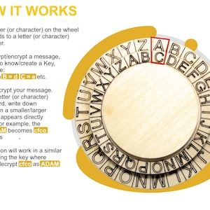 Secret Message Runes Rovas Decoder Cipher Enigma Device Secret Code ...